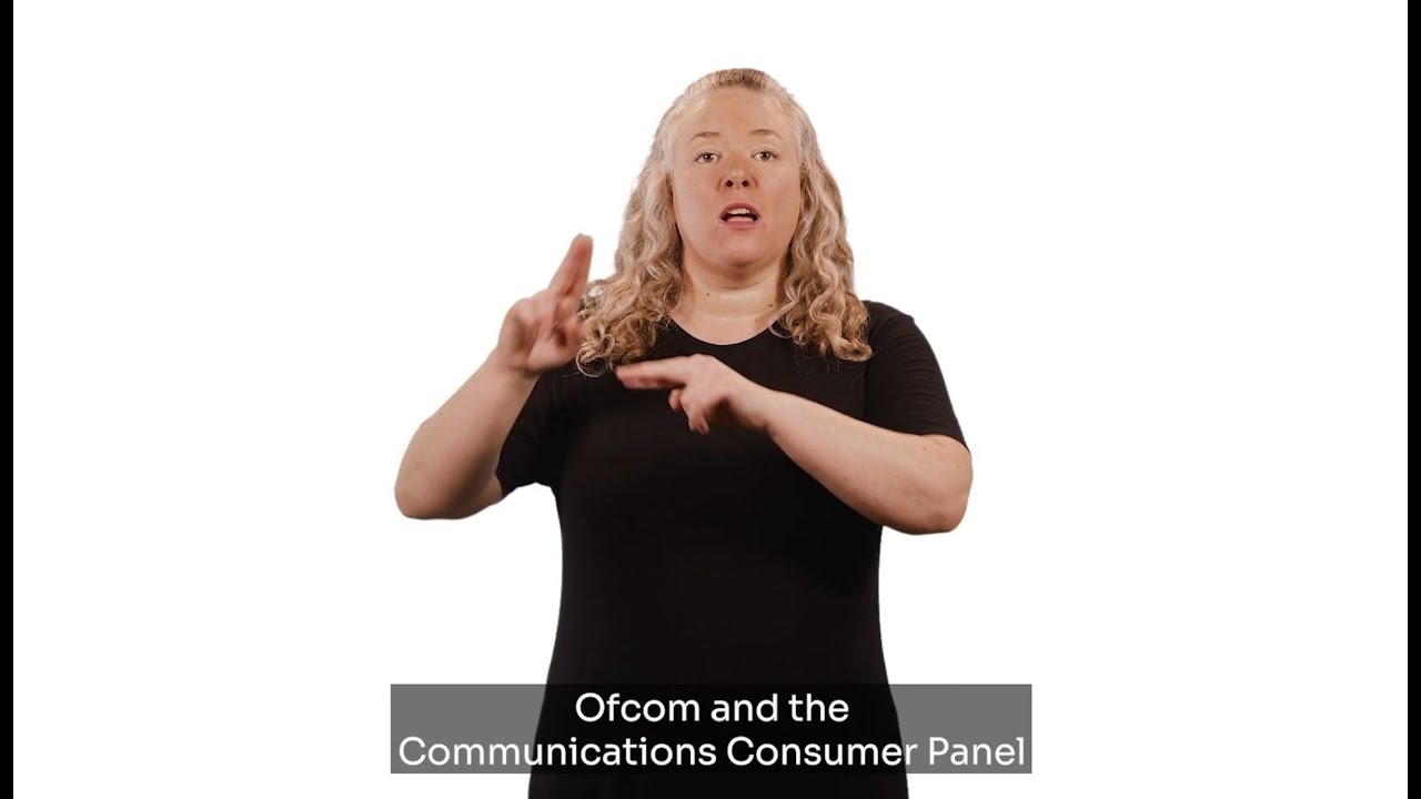 Ofcom's Role in Inclusive Research (BSL video) - YouTube
