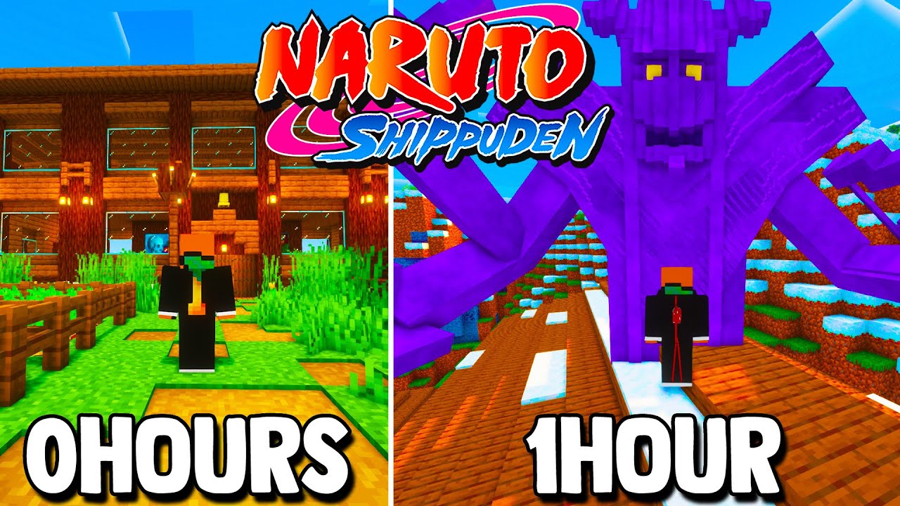 Minecraft, But We Have 1HOUR To Finish The Naruto Shippuden Mod ...