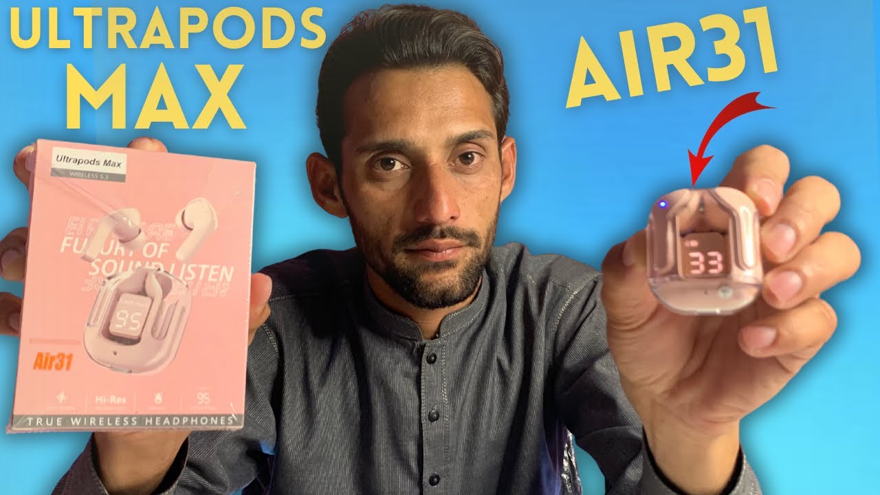 Air 31 UltraPods Max Wireless 5.3 || Transparent TWS Under 1500 ...
