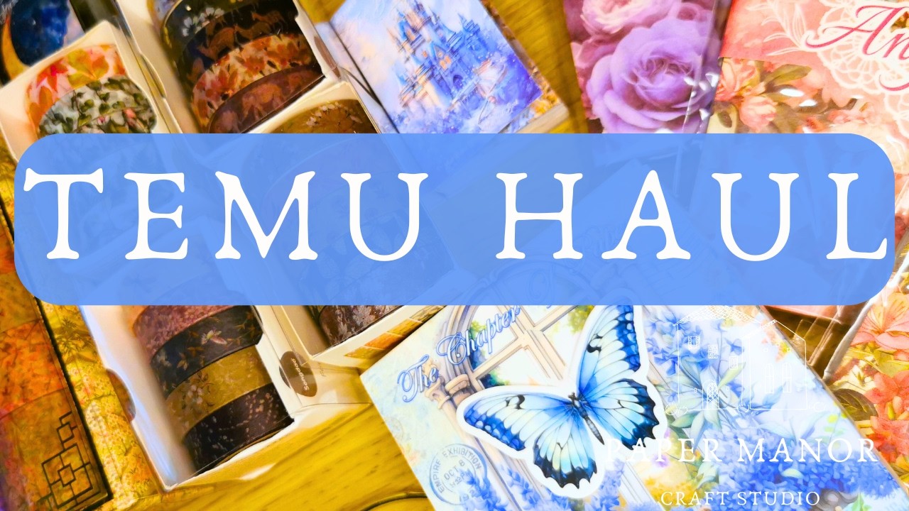 Escape into Creativity: Temu Craft Haul (Washi Tapes, Mini Books and ...