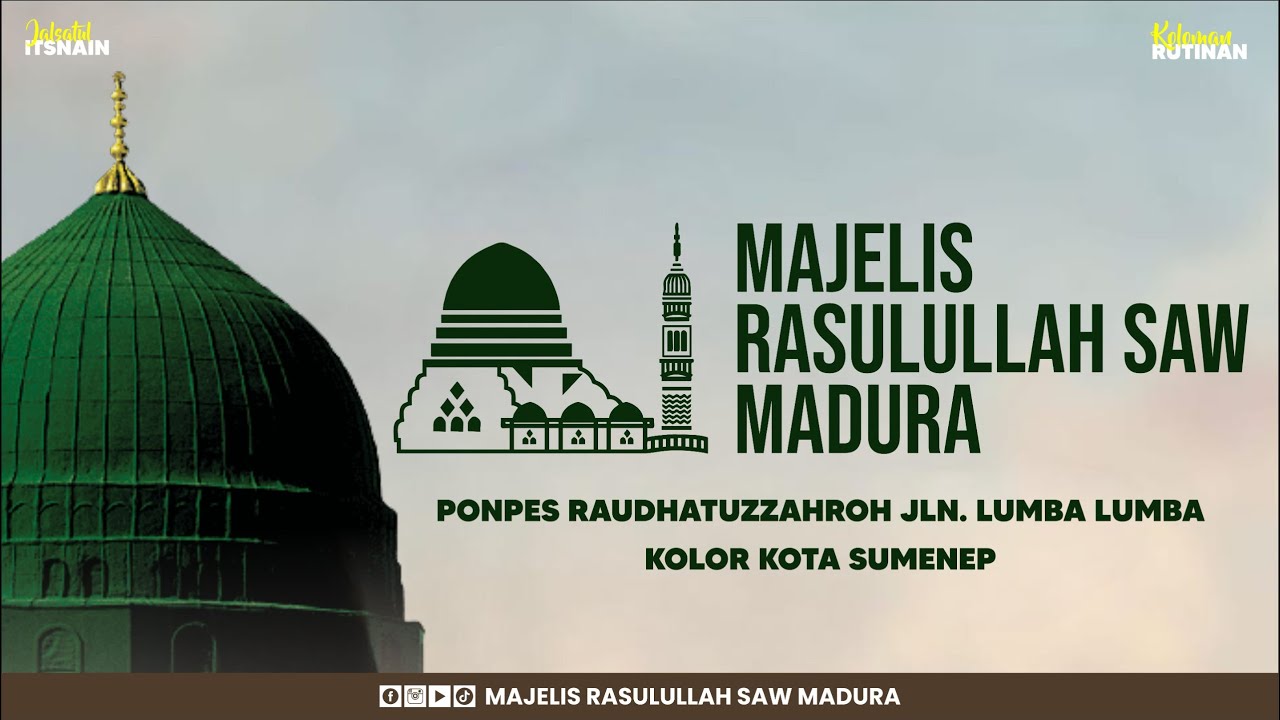 🔴 Live Streaming Majelis Rasulullah SAW Madura - YouTube