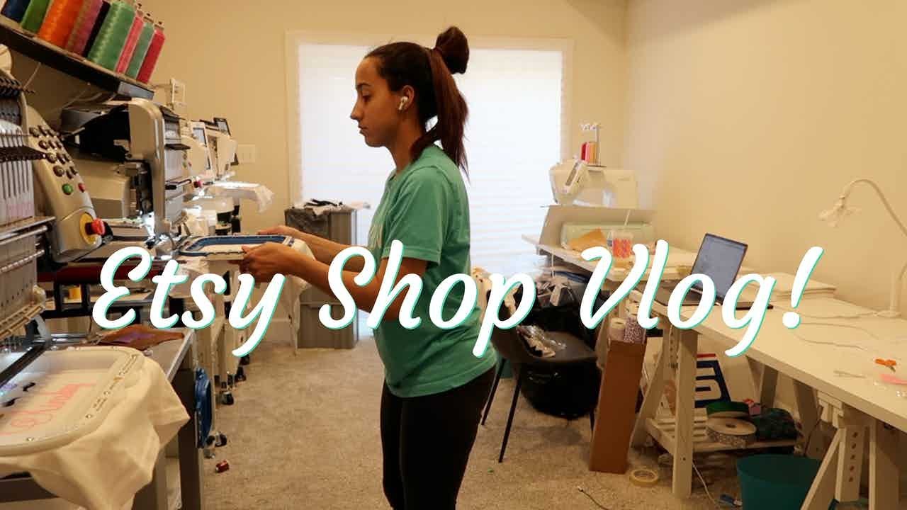 Etsy Shop Vlog! Running My Etsy Shop. Embroidery Orders November 2020 ...