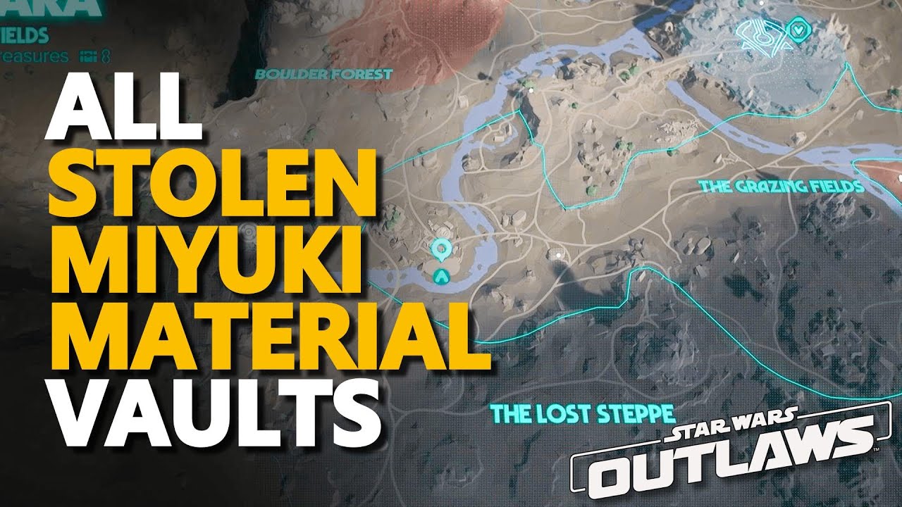 All Stolen Miyuki Material Vaults Star Wars Outlaws - YouTube