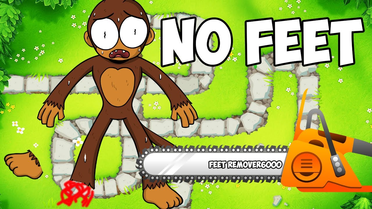 ABSOLUTELY NO FEET ALLOWED! BTD6 CHIMPS - YouTube