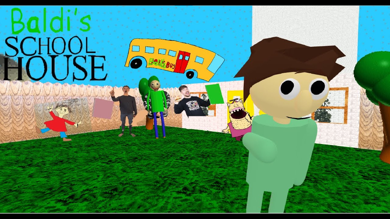 BALDI TAKES OVER RALDI SCHOOLHOUSE AND A MAD BALDI WANT TO KILL US ...
