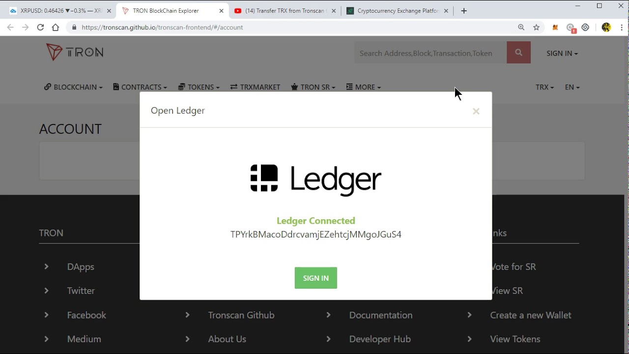 NO Hassle TRX Ledger Nano Wallet ~Best Tronscan WebSite EASY HOW TO ...