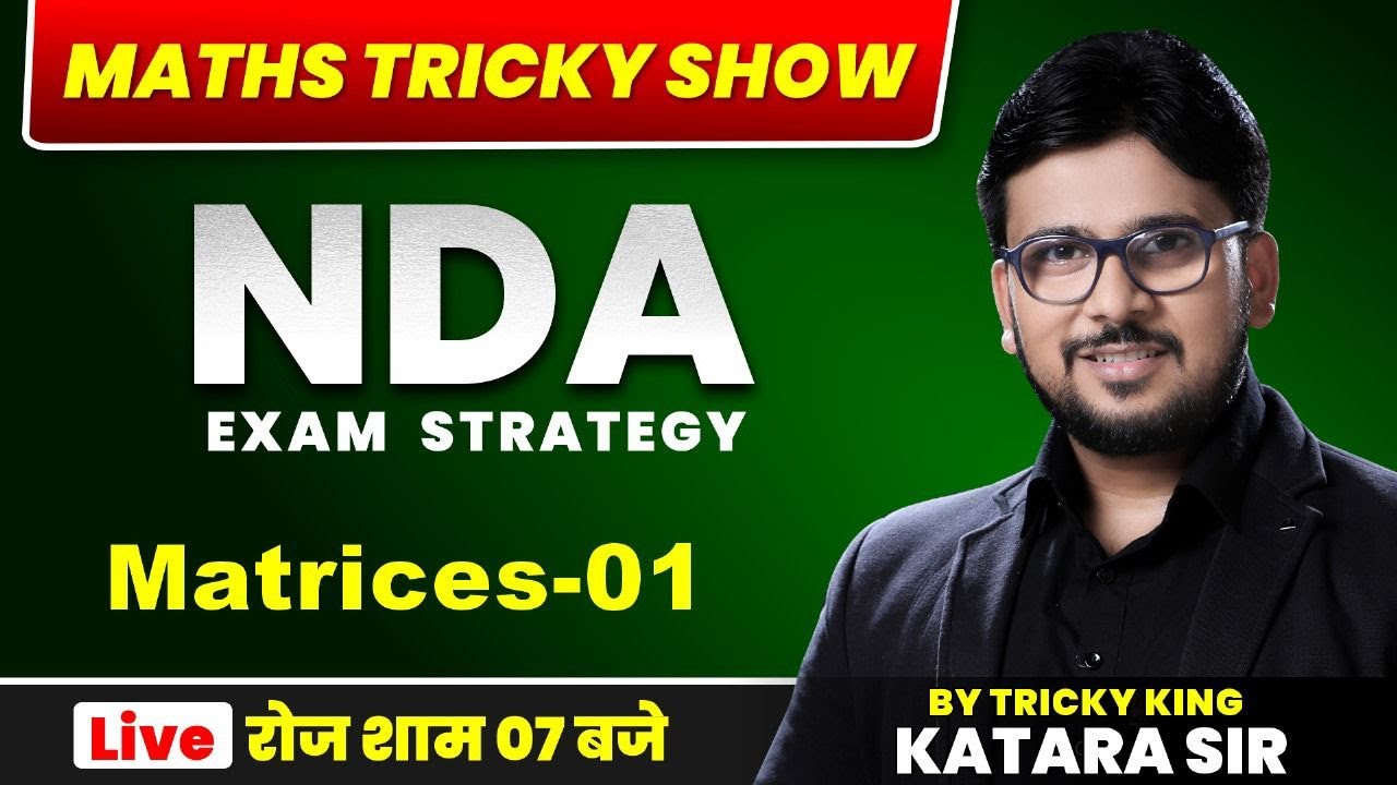 NDA Matrices Tricks, Matrices NDA Short Tricks | Matrices NDA Tricks, NDA 2024, Maths Tricky ...