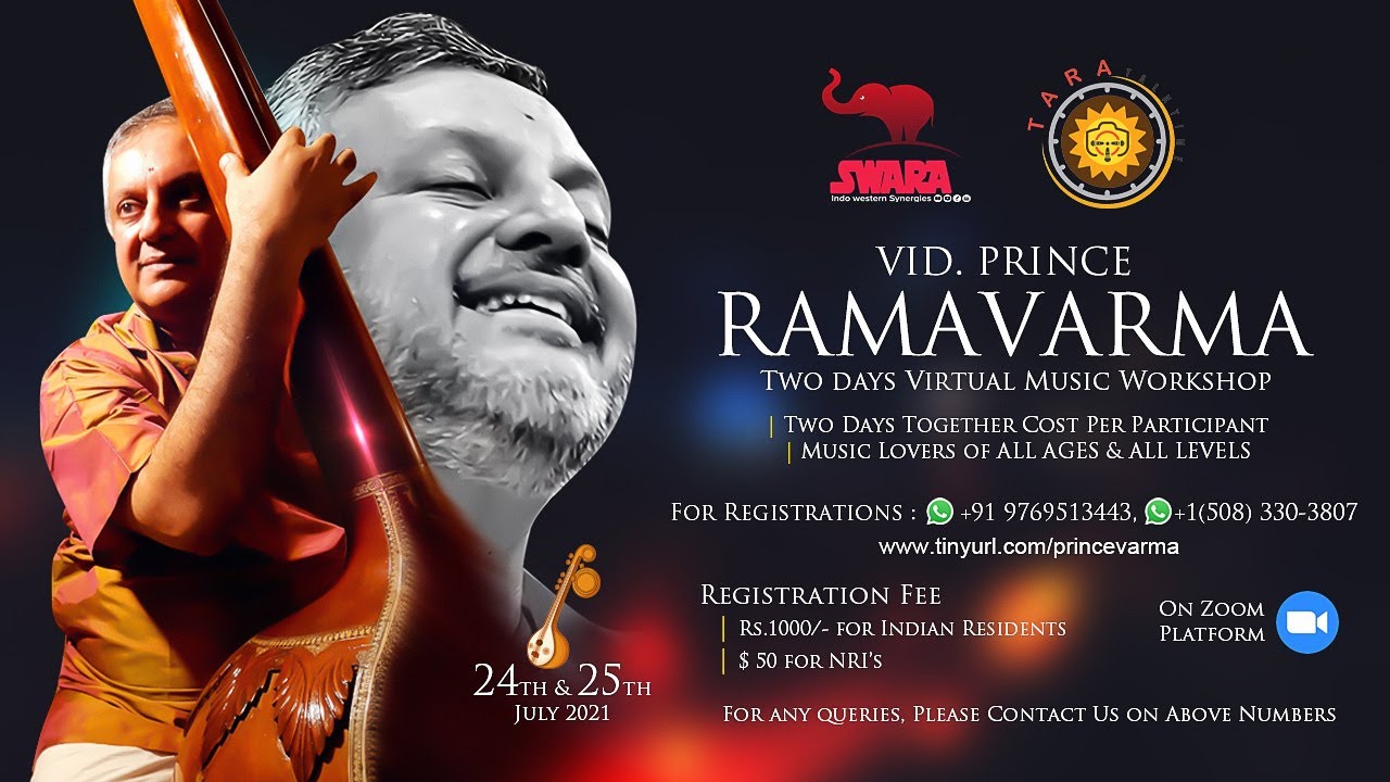 Vid Prince Rama Varma Virtual Vocal Music Workshop - YouTube