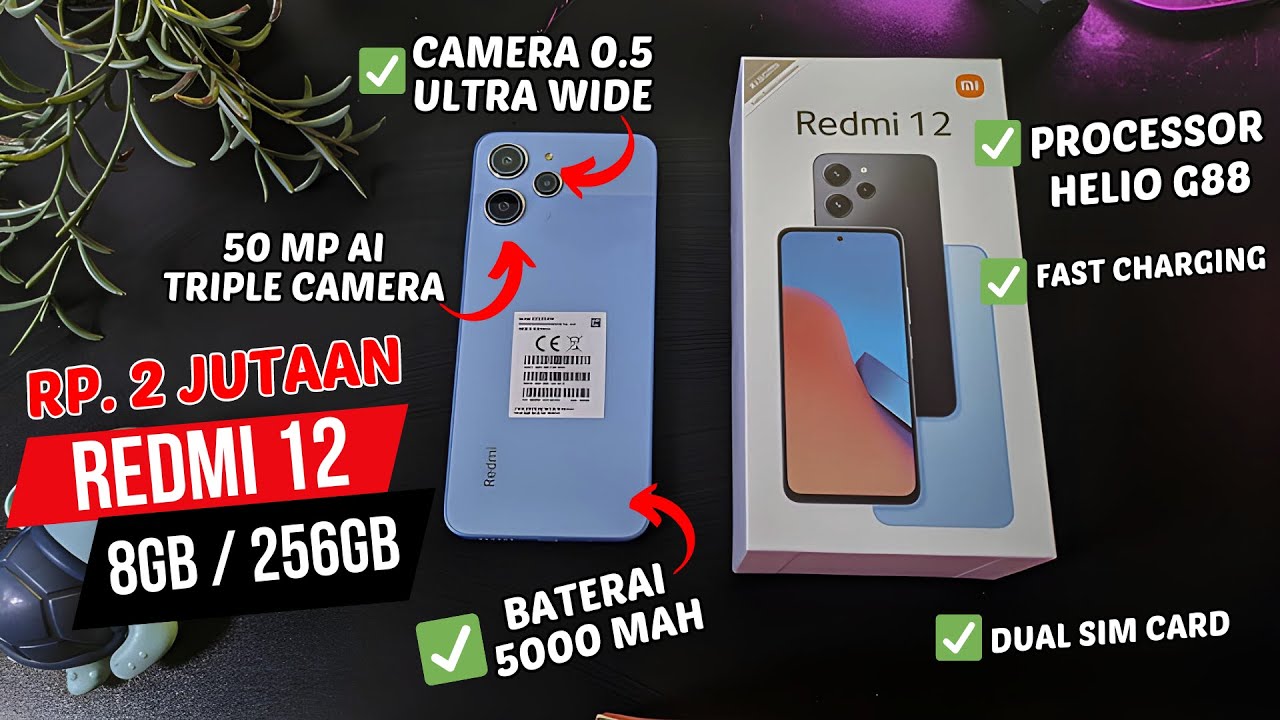 UNBOXING DAN REVIEW XIAOMI REDMI 12 INDONESIA - YouTube