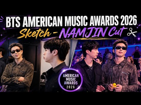 BTS American Music Awards 2026 Sketch  NAMJIN Cut✂️ #bts #namjin #rm #jin #namjoon #seokjin #btsamas