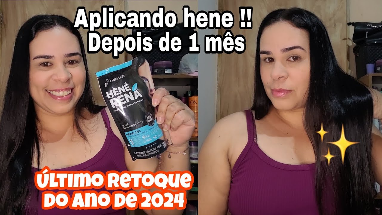 💥 "APLICAÇÃO DE HENE " +TRATAMENTO COMPLETO!! ÚLTIMO RETOQUE DO ANO ...