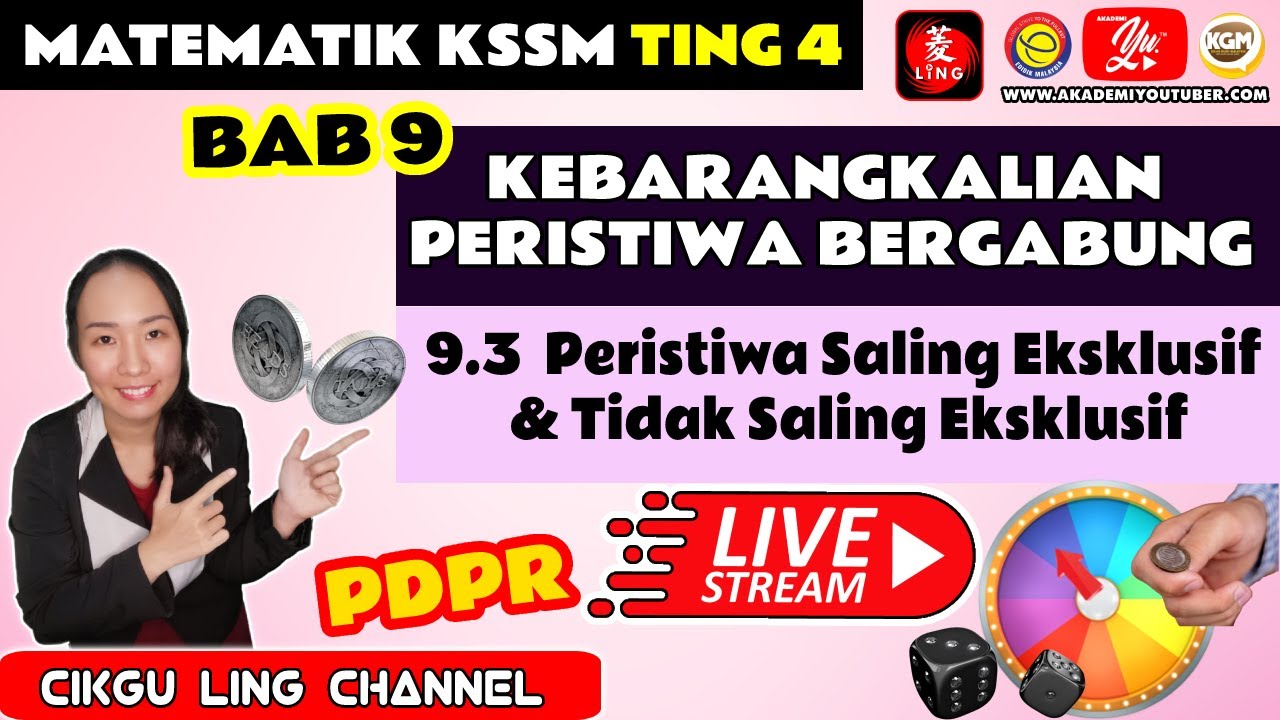 🔴 [LIVE] 9.3 PERISTIWA SALING & TIDAK SALING EKSKLUSIF - MATEMATIK TING ...