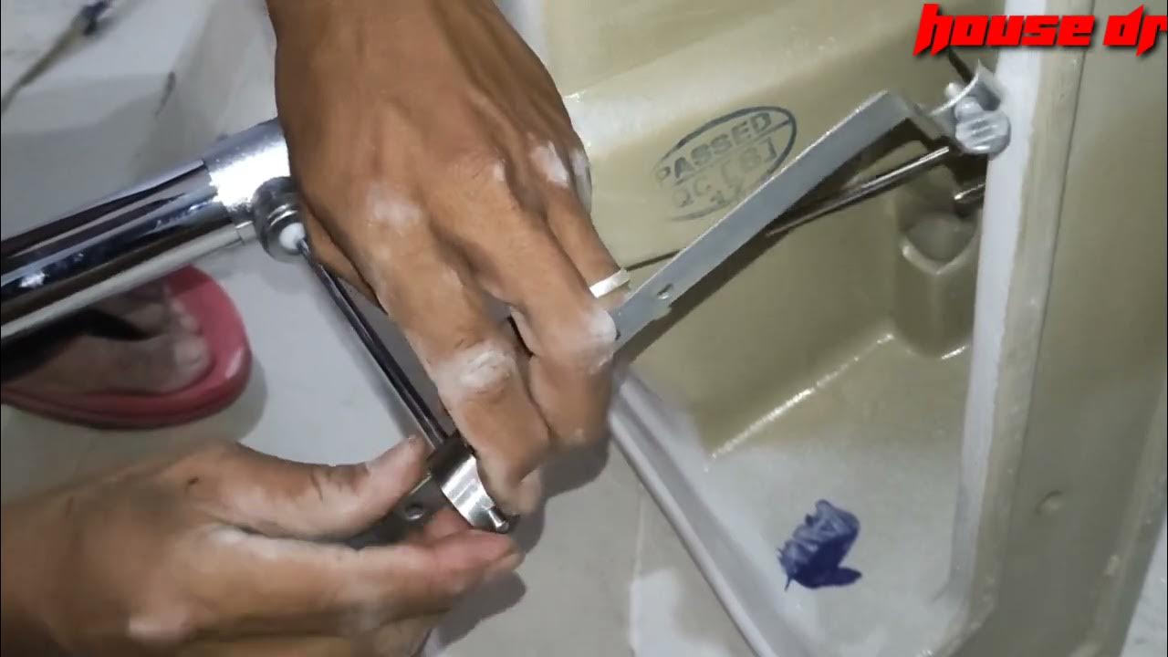 paano magkabit ng LAVATORY na may pedestal - YouTube