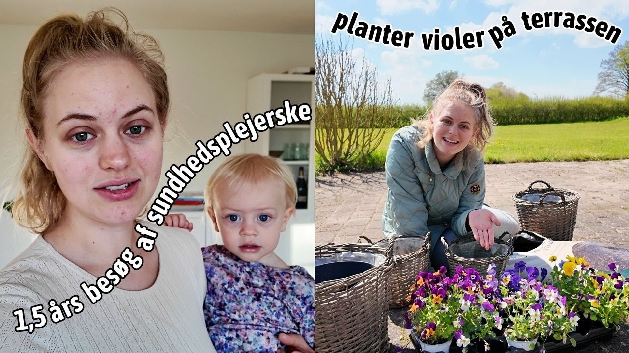 besøg af sundhedsplejerske (1,5 års tjek), musthaves til bleskift ...