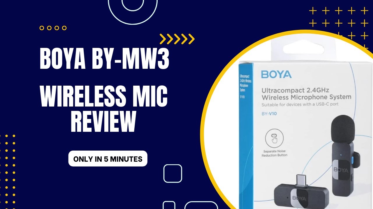 Boya By-MW3 wireless Mic detail review short - YouTube
