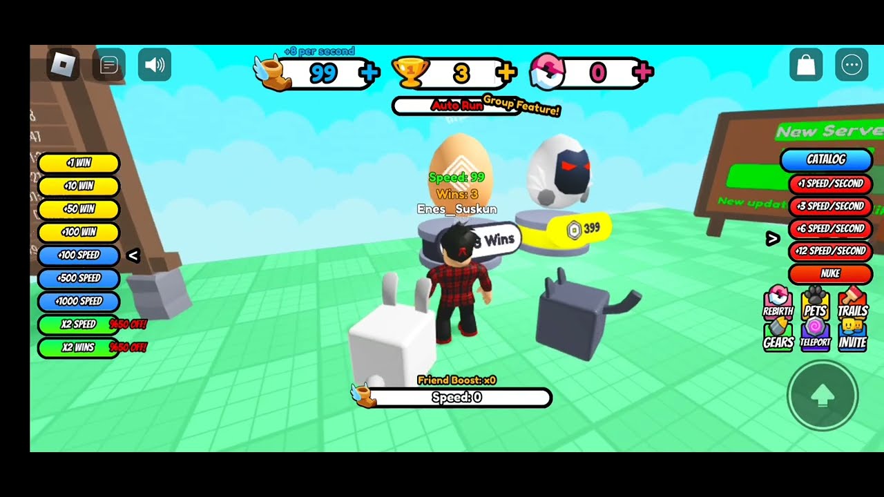 Roblox AMA Her Saniye +1 SPEED ! - Roblox +1 Speed Every Second - YouTube