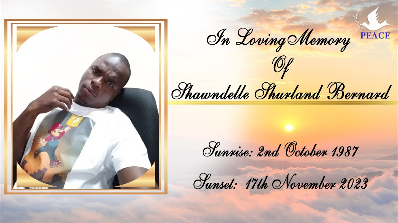 Funeral Tribute Service Of Shawndelle Shurland Bernard - YouTube