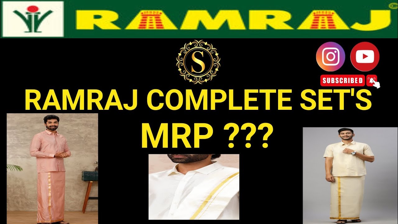 Ramraj set's price detailed vedio | swasthik clothing | - YouTube