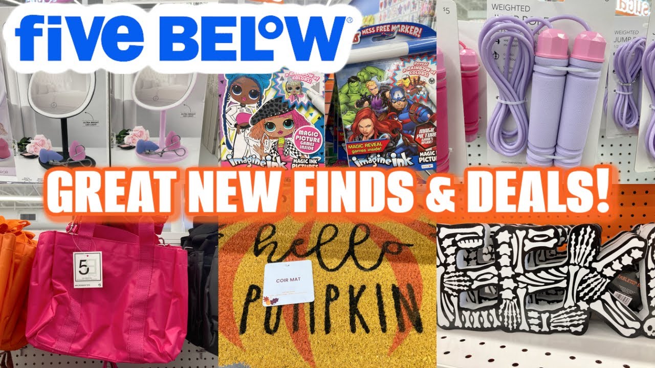FIVE BELOW - Great New Finds & Deals! - YouTube