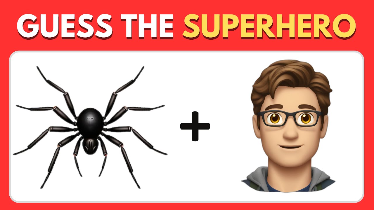 Guess the Superhero by Emoji | Superhero Emoji Challenge | Marvel & DC ...