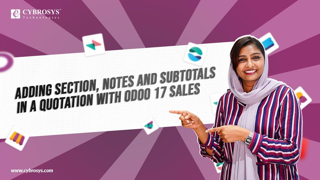 #7 How to Add Sections, Notes, & Subtotals in a Quotation With Odoo 17 ...