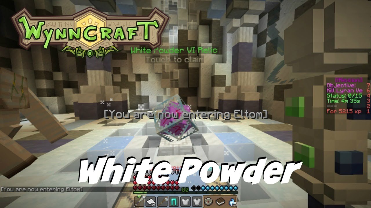 Wynncraft Gavel: Tier 6 White Powder Relic! - YouTube
