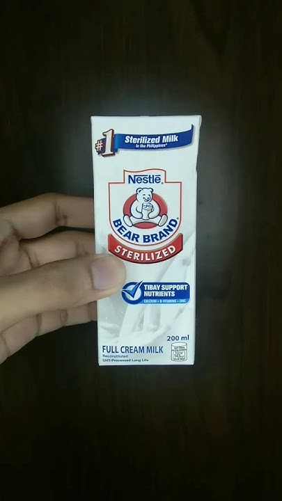Nestlé Bear Brand Sterilized Full Cream Milk 200ML ₱27.50/$0.48 - YouTube