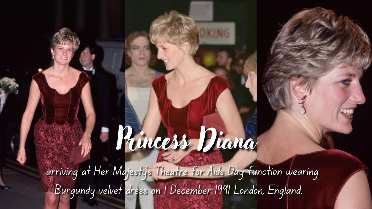 Princess Diana Arrives at Her Majesty’s Theatre for AIDS Day | December ...