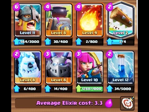 Elite Barb Deck spotlight & Clash Royale New Clan Chest Opening - YouTube