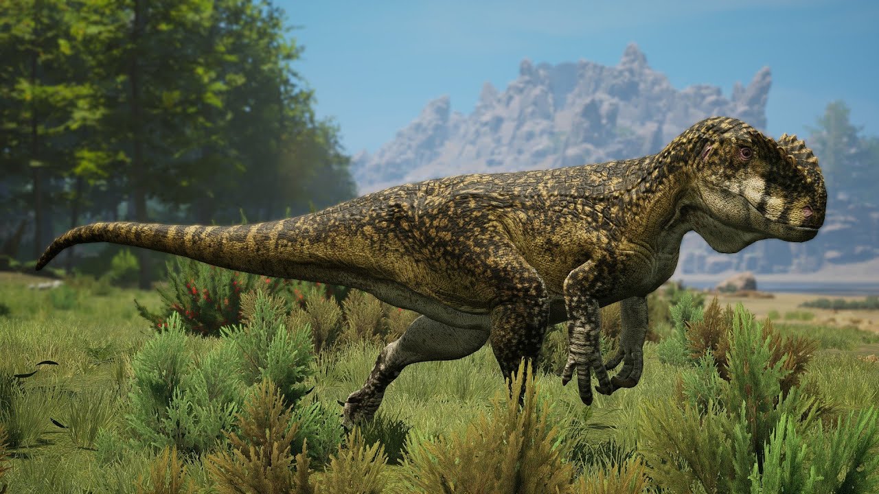 Path of Titans: moderately-spined lizard - Metriacanthosaurus showcase ...