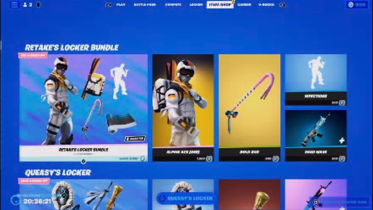 Fortnite item shop 4 locker bundles are back 12 November 2022 Fortnite ...