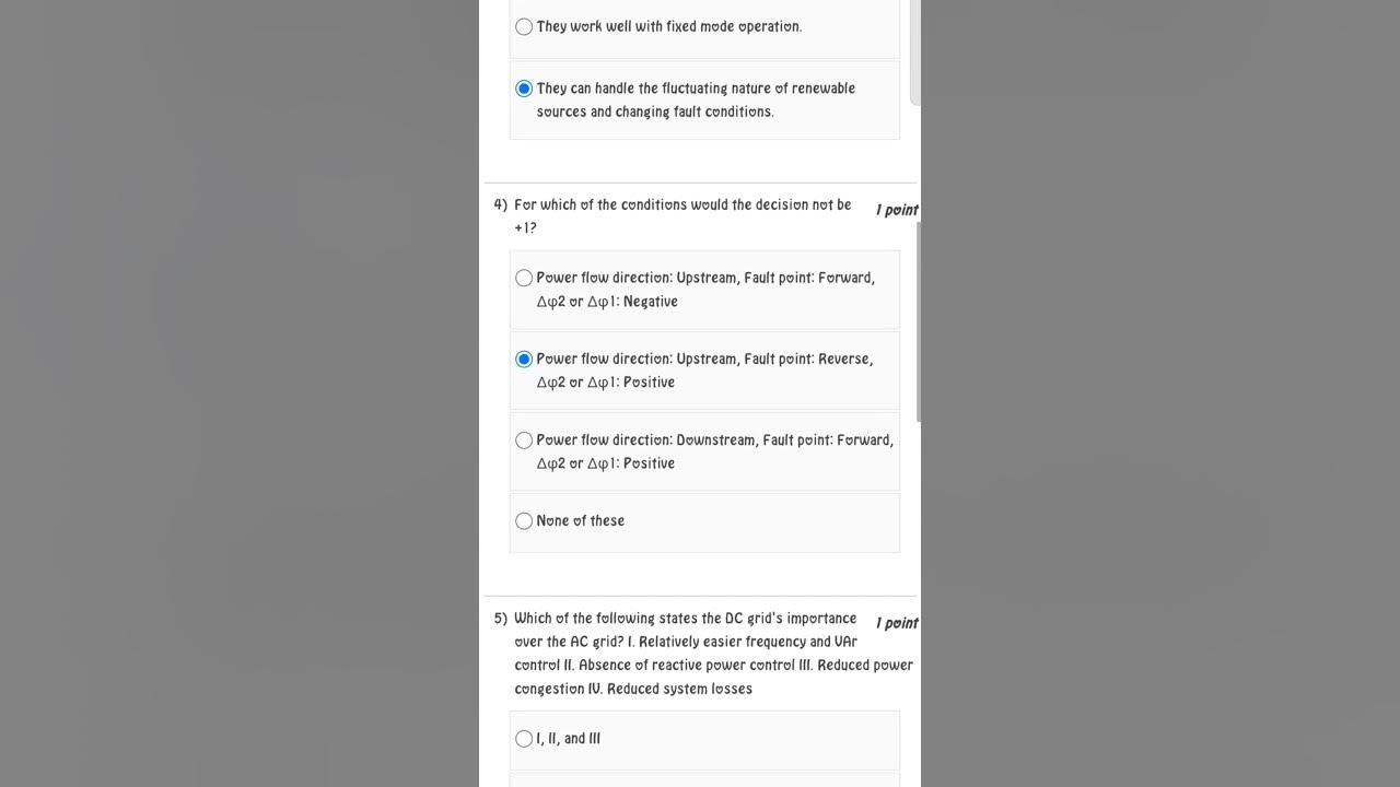 NPTEL Smart Grid: Basics to Advanced Technologies Week 6 Assignment 6 Solution July 2024 #shorts ...