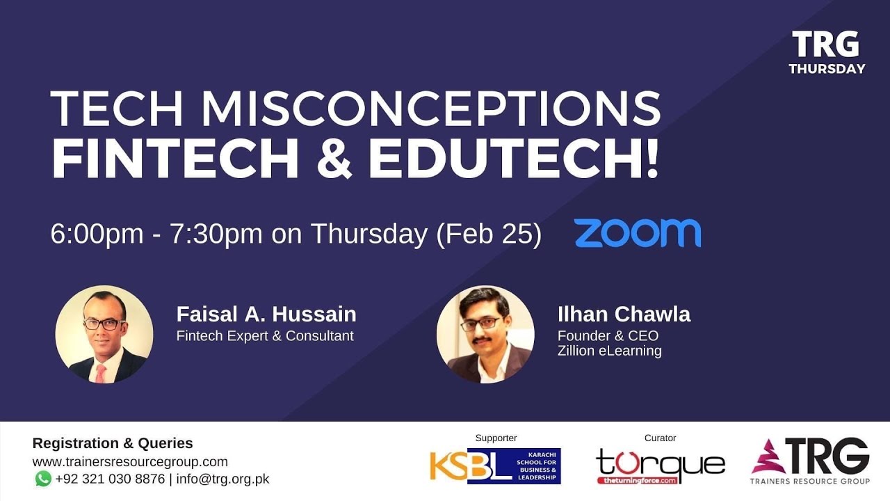 Tech Misconceptions - Fintech & Edutech - Trainers Resource Group Session - YouTube