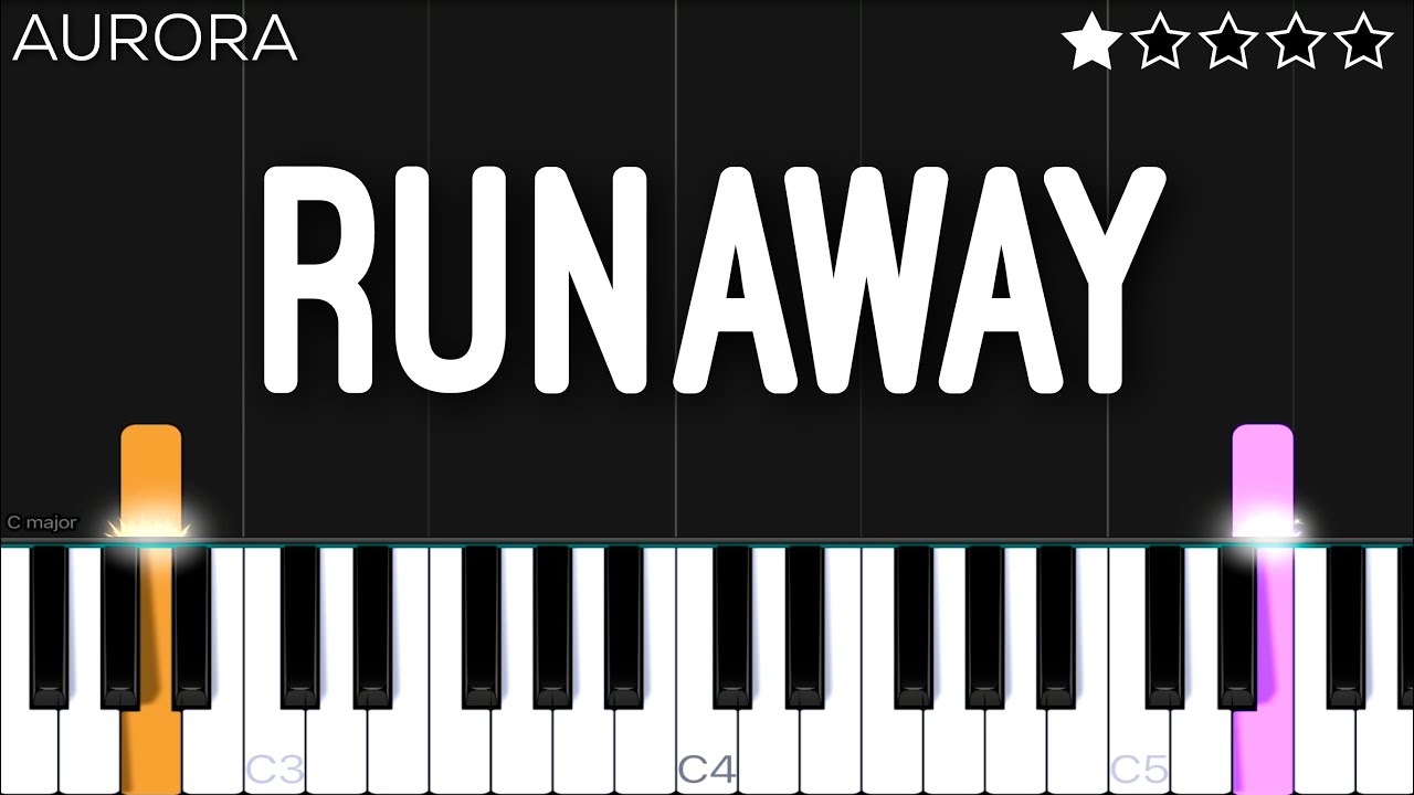 AURORA - Runaway | EASY Piano Tutorial - YouTube