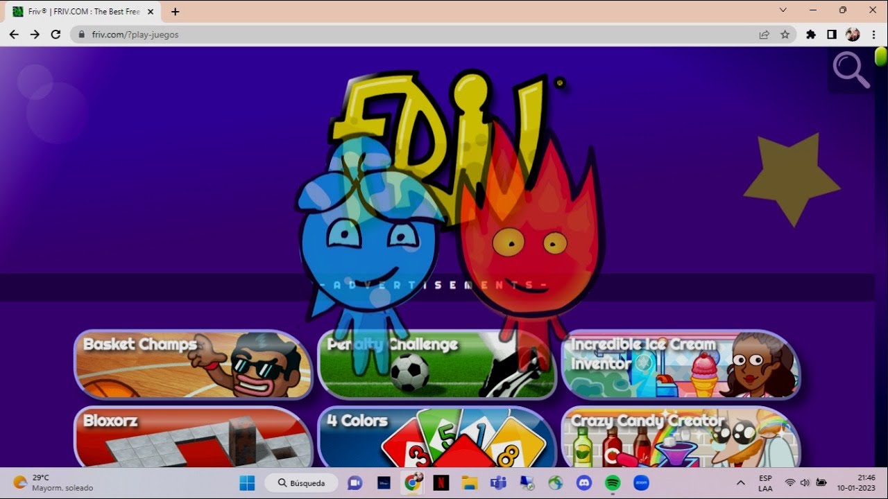 Jugando Fireboy And Watergirl Forest Temple.// FRIV // - YouTube