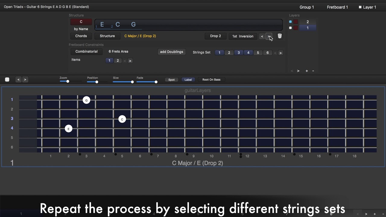 Open Triads on different Strings Sets - YouTube