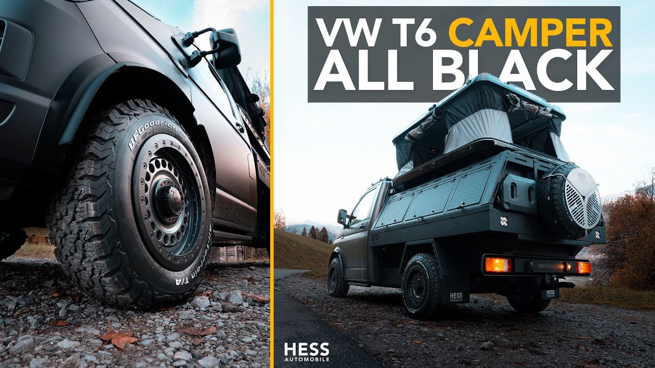 VW T6 Camper All Black - YouTube