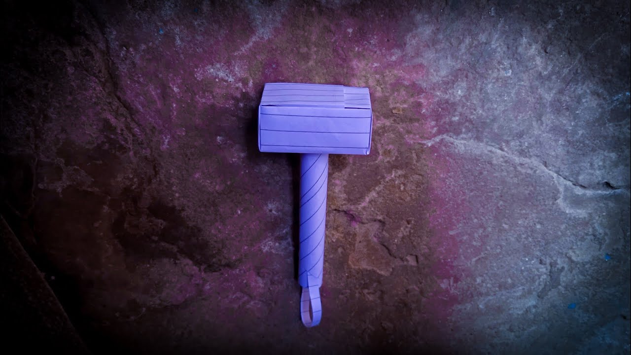 How to Make A Paper Thor Hammer Part 2 || How to Make Paper Hammer ...