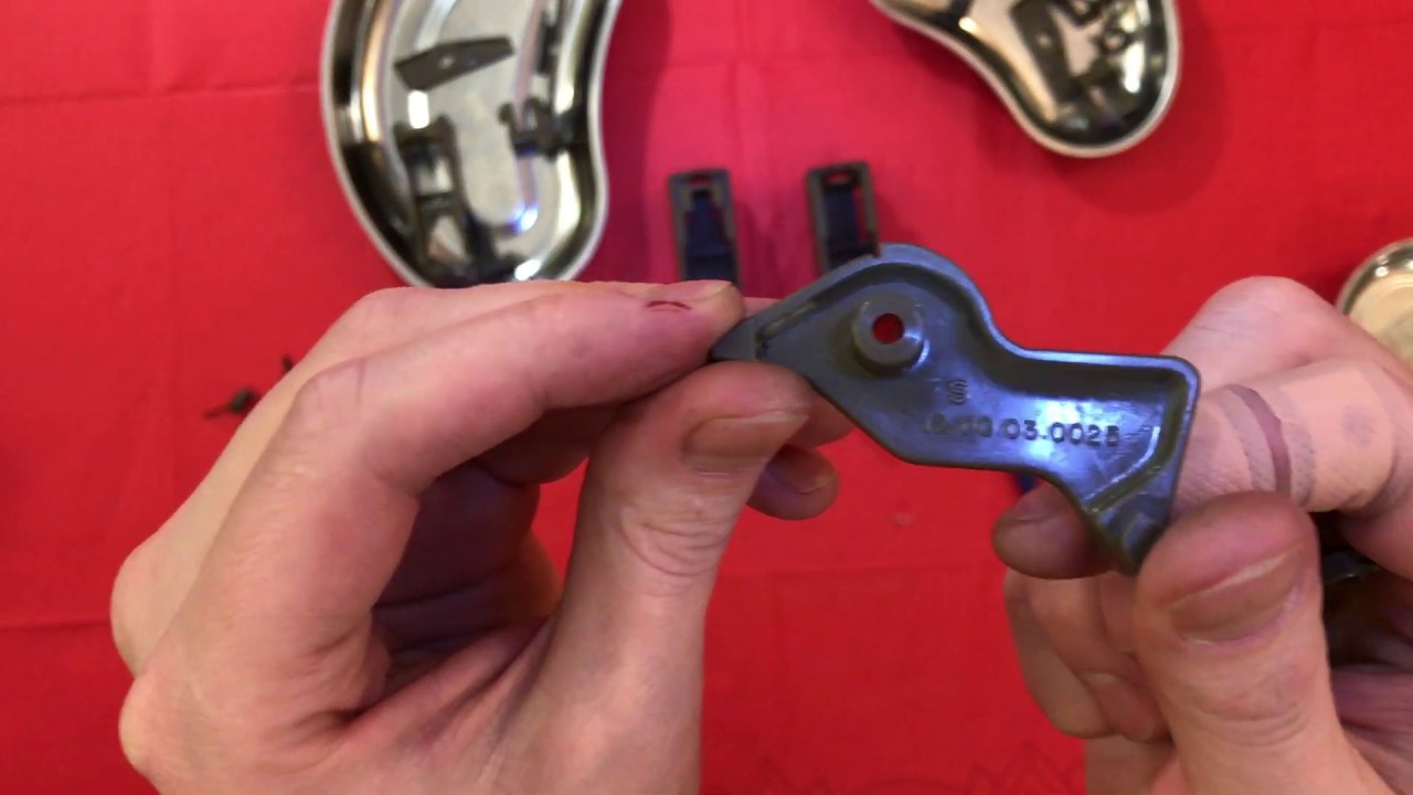 Steyr AUG trigger disassembly and assembly - YouTube