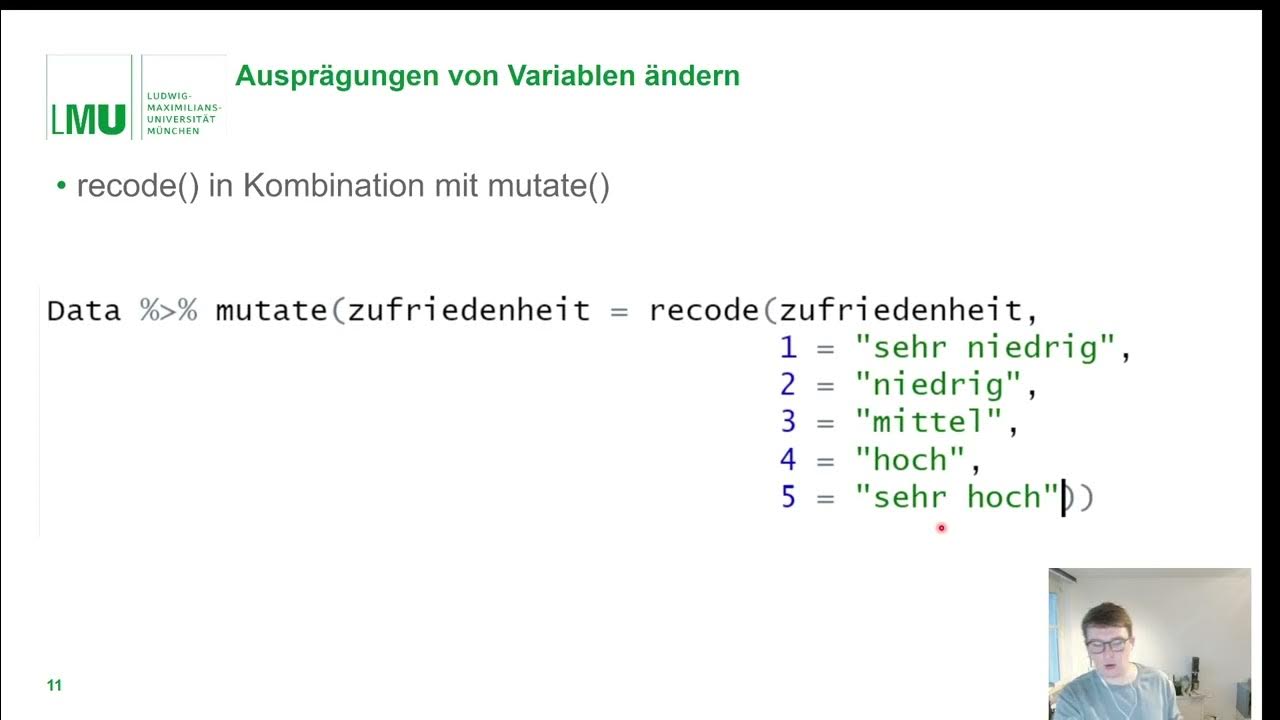 StatProg1 Session 7.2: Data Wrangling 2 Variablen editieren - YouTube