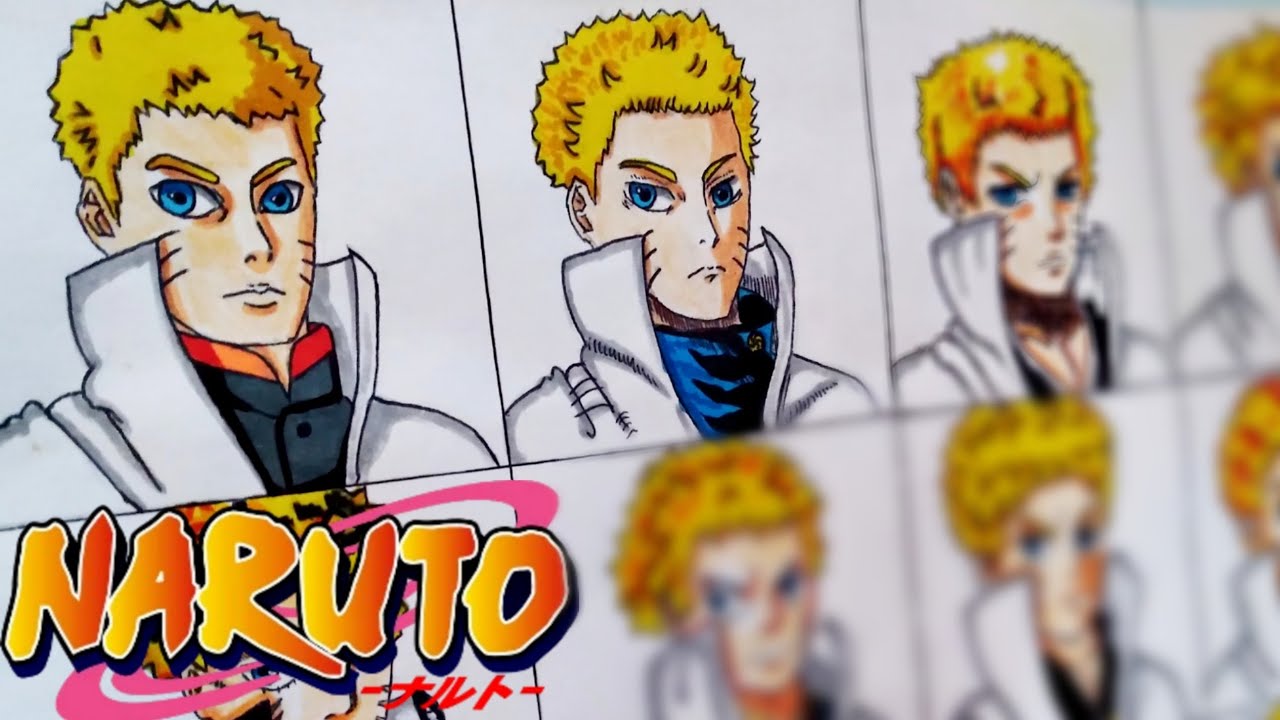Drawing Naruto in 12 Different Manga Styles | Naruto | ナルト - YouTube