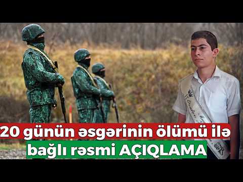 Səfərbərlik Xidmətindən 20 günün əsgərinin ÖLÜMÜ İLƏ BAĞLI AÇIQLAMA