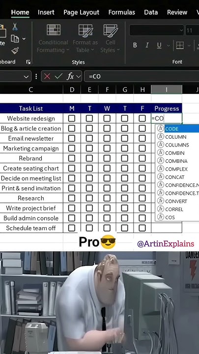 📈 Create a clean and dynamic Progress Report in #Excel ! #exceltips #data #excelhacks #shorts # ...
