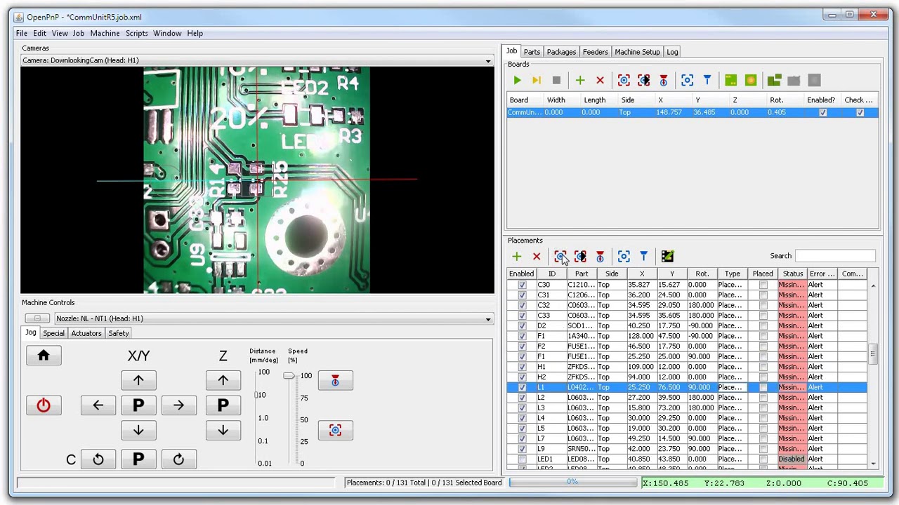 DIY Pick and place machine - OpenPnP Fiducial Check - YouTube