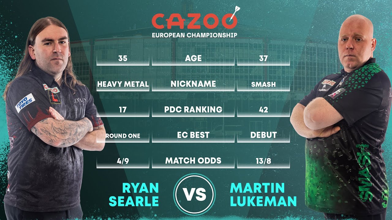 PDC European Championship 2022 Round 1 Ryan Searle vs Martin Lukeman ...