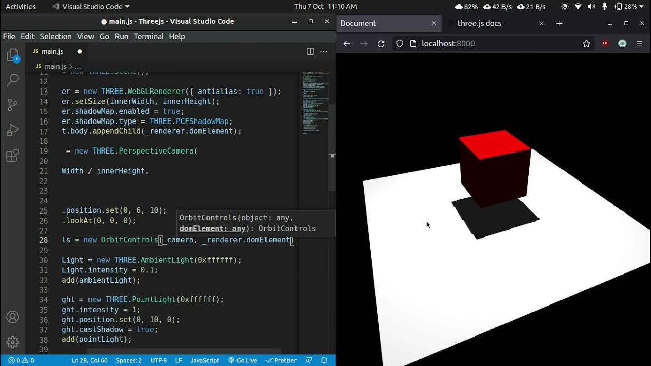 Three.js - Controls in Three.js OrbitControls | Three.js Part 3 | BLIND SOUL - YouTube