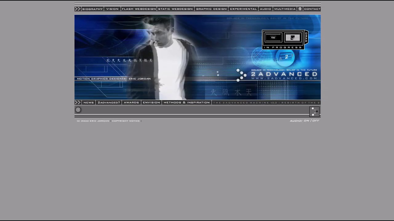 2Advanced Studios v1 flash website in 2000 - YouTube