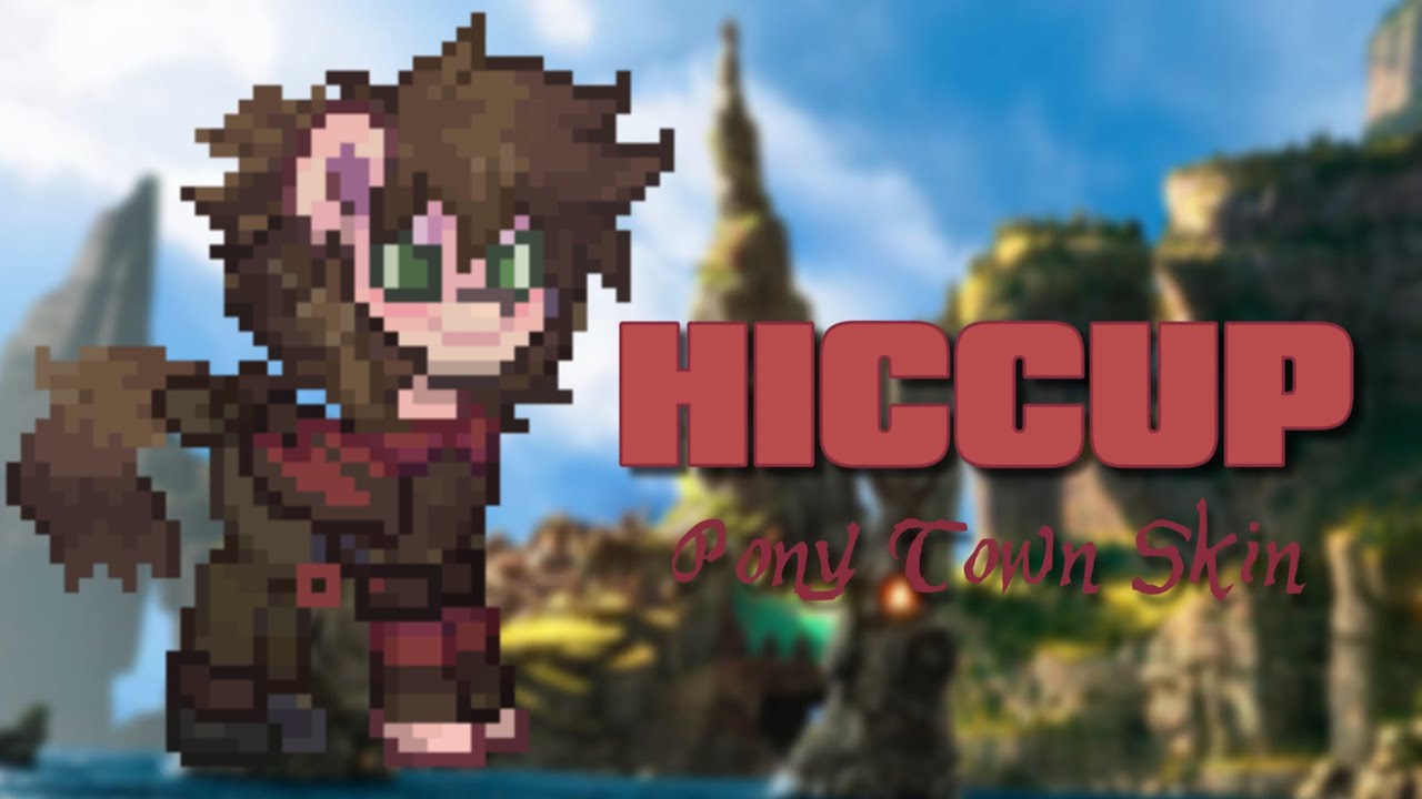 🐉 | Hiccup Pony Town Skin Tutorial ~ How to Train Your Dragon - YouTube