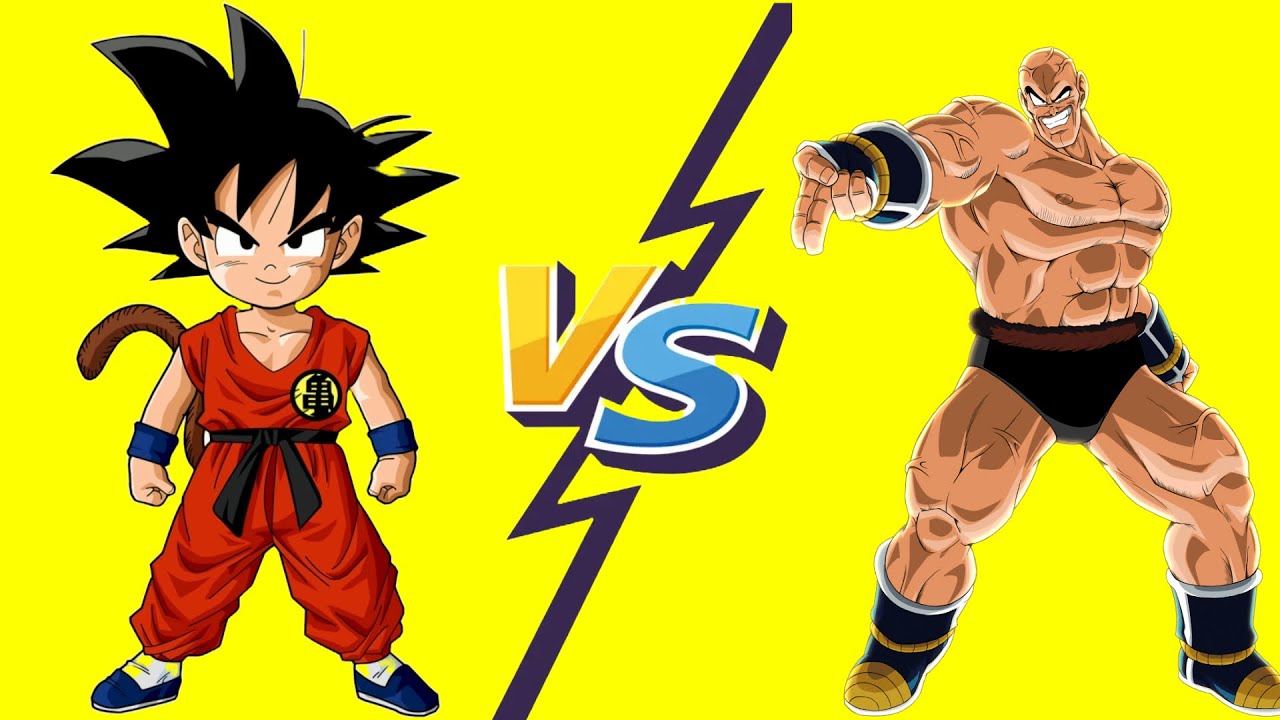 Kid Goku Vs Nappa ! Dragon Ball Z GamePlay Cartoon Info - YouTube