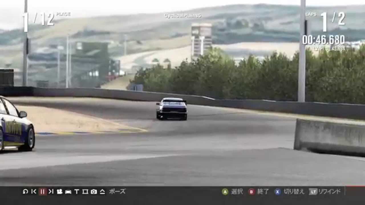 Forza4 ae86 converted 4WD turbo S class 2laps race at Infineon Raceway ...